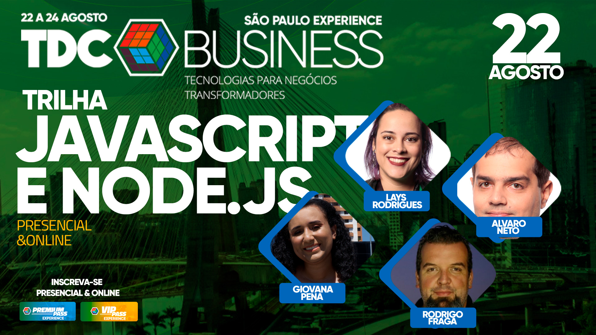 #TheDevConf 2022 | BUSINESS : Trilha JAVASCRIPT e NODE.JS